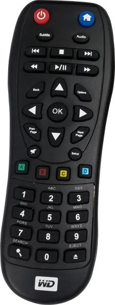 Western Digital Remote For Wdbabg0000nbk TV HD Media Player - Remote ...