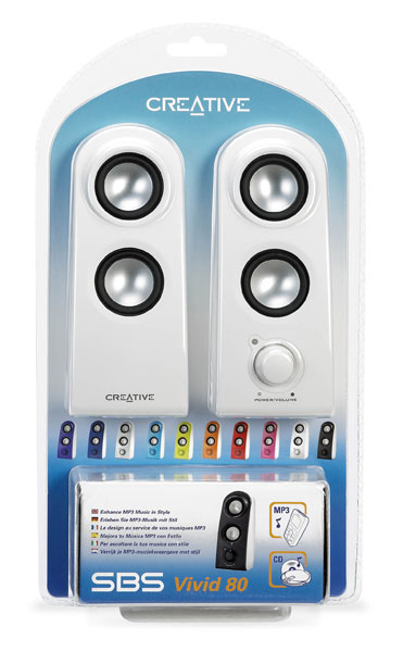 Creative SBS Vivid 80 White - Ηχεια (PER.500673)