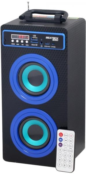 Audiobox Beatbox Bb6000 Portable Stereo Speaker With FM Radio Black ...