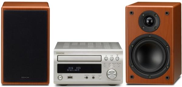 Denon D-m38 Mini Hi-fi System Silver/ Walnut - Hi-fi (PER.504444)