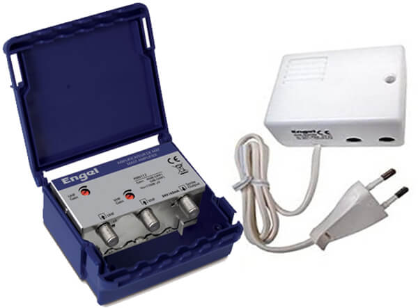 ΣΕΤ Ενισχυτη Ιστου Engel Am6210k Uhf+vhf 30db (ενισχυτησ+τροφοδοτικο ...