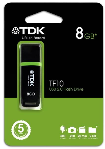 TDK Tf10 8GB Usb2.0 Flash Drive Black - Μνημες usb (PER.556660)