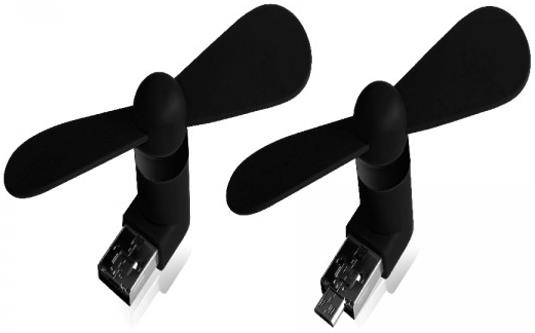 Xlayer Mini FAN 2-in-1 Micro USB & USB Black - Mobile gadgets (PER.558190)