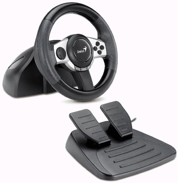 Genius Trio Racer F1 Racing Wheel For PC, PS3 AND WII Games - Game ...