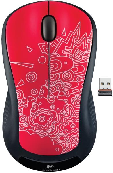 Logitech M325 Wireless Mouse - RED Topography - Ποντικια (PER.570411)