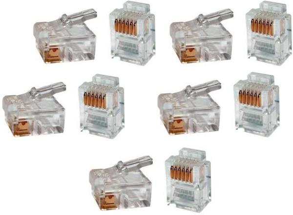 Gembird Mp-6p6c Modular Plug 3u'' Gold Plated 10τμχ - Accessories (PER ...