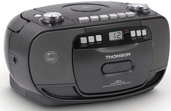 Thomson Rk200cd Portable Cd/tape Radio Player Black - Cd player (PER ...