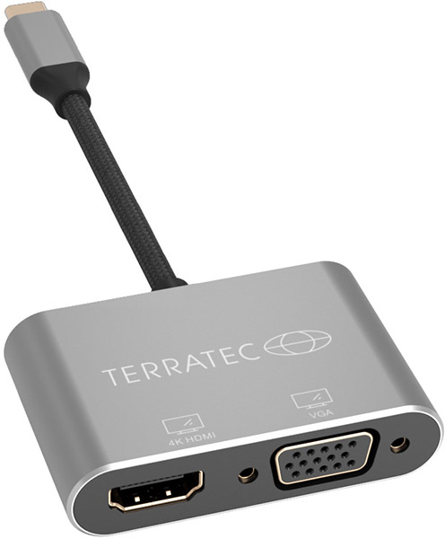 Terratec 306696 Connect C9 USB Type-c Adapter With Hdmi AND VGA ...