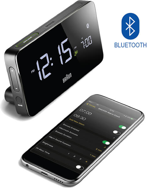 Braun Επιτραπεζιο Ψηφιακο Ρολοι-ξυπνητηρι Bluetooth Με Οθονη LCD ...