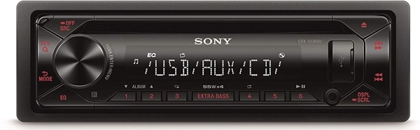 Sony Cdx-g1300u RED - Ηχοσυστηματα αυτοκινητου (PER.605381)