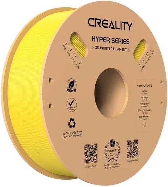Creality hyper PLA Yellow 3D Printer Filament, High Speed, 1 KG Spool1 ...