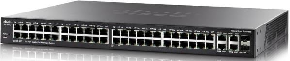 Cisco Sg300-52p 52-port Gigabit POE Managed Switch - Switch (PER.615666)