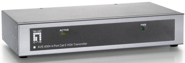 Level ONE Ave-9304 4-port Cat.5 VGA Transmitter - Extenders (PER.616689)