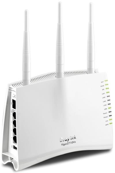Draytek Vigor 2710vn Adsl2/2+ Firewall Wlan Voip Router With 3G Hspa+ ...