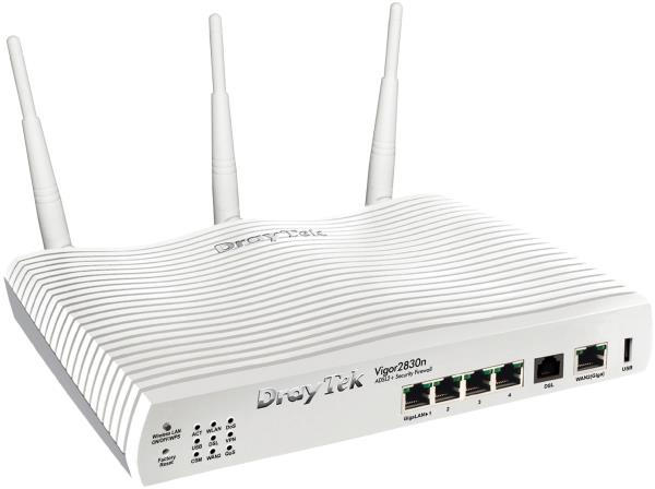 Draytek Vigor 2830n-v2 Wireless N Single Band Adsl2/2+ Firewall Router ...