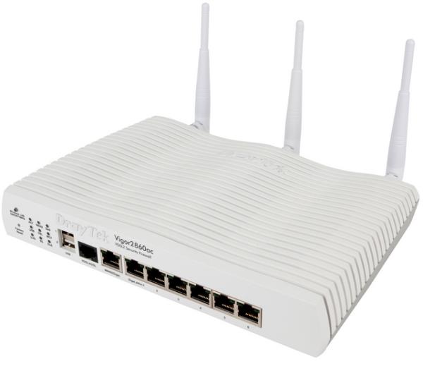 Draytek Vigor 2860ac Dual-band Adsl2+/vdsl2 Wireless-ac Router Pstn ...