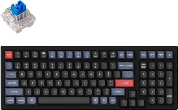 Μηχανικο Πληκτρολογιο Keychron K4 PRO HS Blue Switch White Backlight ...