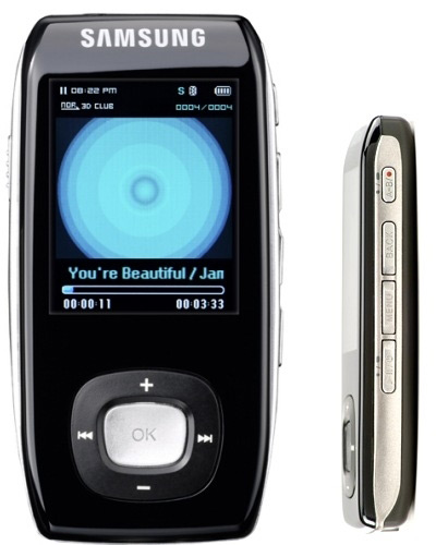 Samsung Yp-t9jbqb 2GB Bluetooth Slim Multimedia Player Black - Mp3 player (PER.660955)