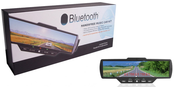 CAR Bluetooth Rearview Mirror - Parking camera (PER.662105)