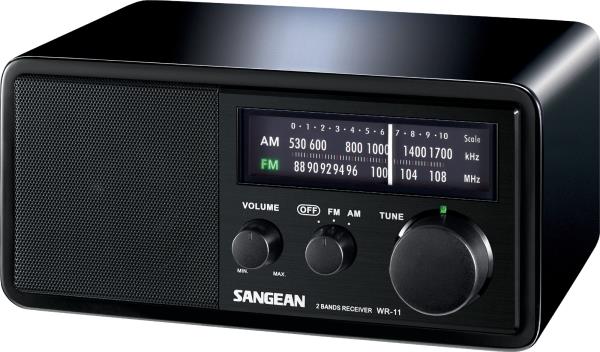 Sangean Wr-11 FM / AM Wooden Cabinet Receiver Black - Radios (PER.705589)