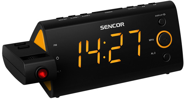 Sencor SRC 330 OR Projection Radio Alarm Clock Orange - Ρολογια (PER ...