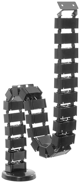 Equip 650808 Deluxe Floor Cable Management Spine ABS Synthetics Steel ...