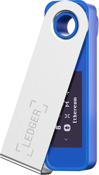 Ledger Nano S Plus Blue Cryptocurrency Hardware Wallet - Usb gadgets ...