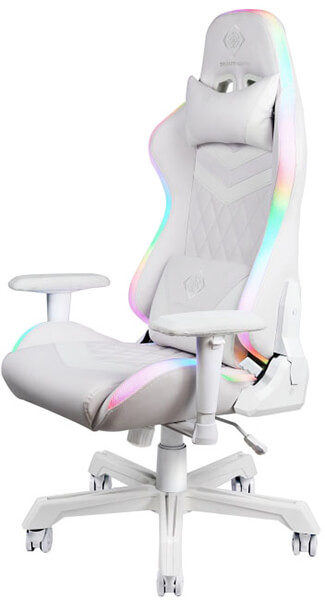 Deltaco Gam-080-w Gaming Καρεκλα White Line RGB White - Gaming chairs ...
