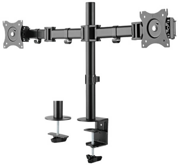 Deltaco Arm-0300 Office Βαση Γραφειου Για 2 Οθονες 13-27'' 8KG 75x75 ...