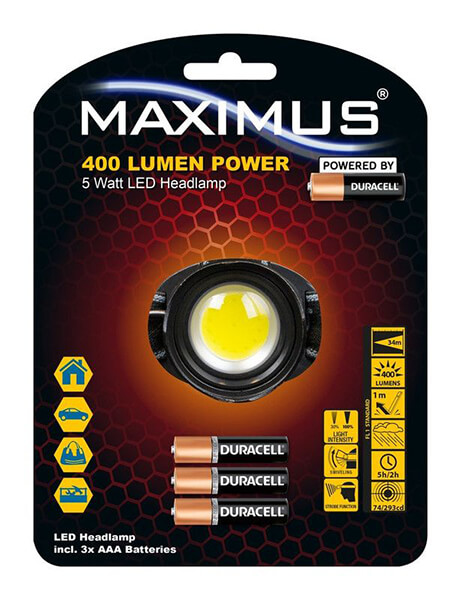 Φακος Maximus LED Headlamp 5W 400lm - Φακοι (PER.774428)