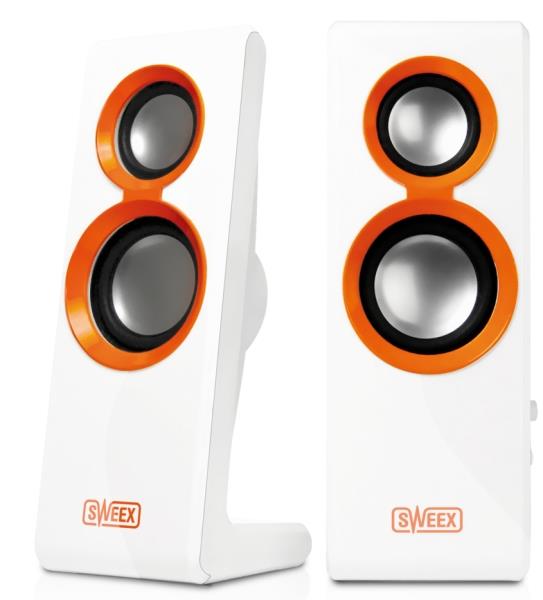 Sweex 2.0 Speaker SET Purephonic 20 Watt Orange USB - Ηχεια (PER.803474)