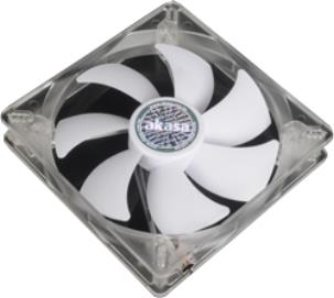 Akasa Ak-195wh 140mm Quiet White LED FAN - Ανεμιστηρας κουτιου (PER.805147)