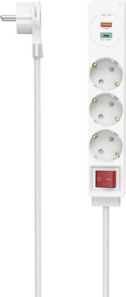 Hama 223185 Power Strip 3-way Usb-c/a 18 W Pd/qc - Ηλεκτρικα (PER.809711)
