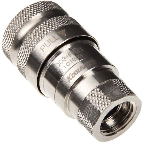 Koolance QD3 Female Quick Disconnect No-spill Coupling, Female Threaded ...
