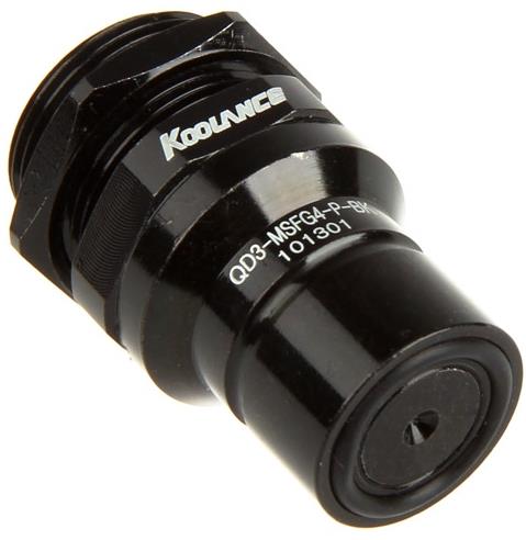 Koolance QD3 Male Quick Disconnect No-spill Coupling, Panel Female ...