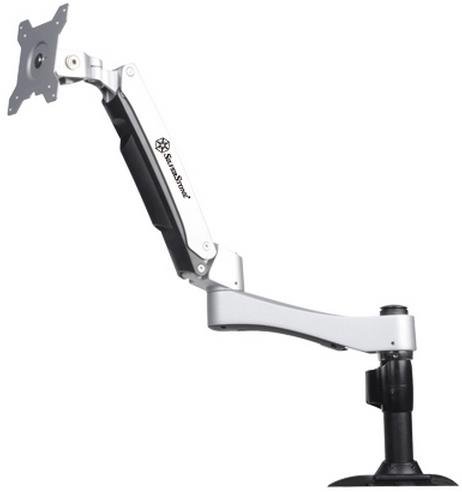 Silverstone Arm11sc Single Monitor Stand Silver - Βασεις στηριξης tv ...
