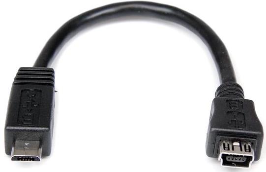 Startech Micro USB TO Mini USB Adapter Cable M/F 15cm - Converters (PER ...