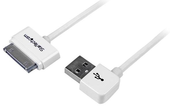 Startech Apple 30-pin Dock Connector TO Left Angle USB Cable For Iphone ...