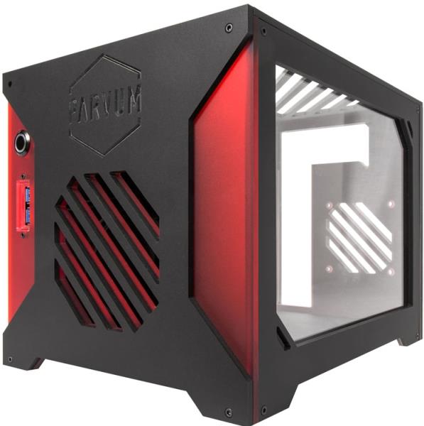Case Parvum Systems X1.0 Mini-itx Black/red - Κουτια - cases (PER.814955)
