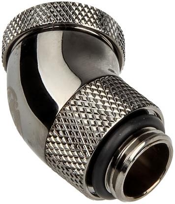 Bitspower Multi-link Adapter 45 Degree Rotating - Shiny Black ...