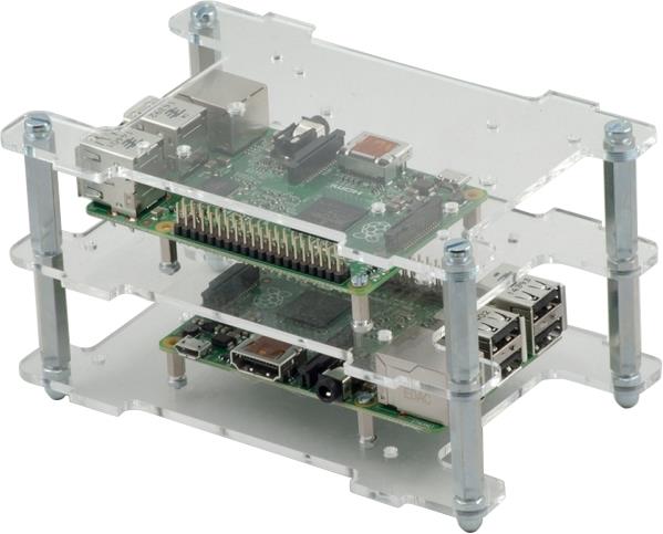 Modmypi Multi-pi Stackable Raspberry PI Case - Raspberry (PER.815915)