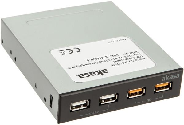 Akasa Ak-icr-24 USB Fast Charge Panel For 3.5'' BAY Black - Θηκες ...