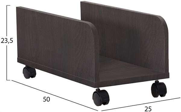Τροχηλατη Βαση Η/Υ Devon OAK Wenge Hm2450.02 25x50x23.5yεκ. - Επιπλα ...