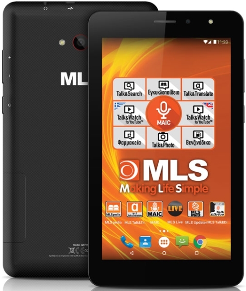 Tablet MLS Seven 3G 7'' IPS Quad Core 8GB 3G Wifi BT Android 6 Black ...