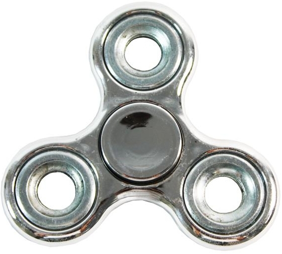 Fidget Spinner TOY - Silver Metal - Fun gadgets (PER.939098)