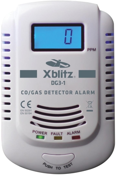 Xblitz Dg3-1 Carbon Monoxide AND GAS Detector - Συναγερμοι (PER.939355)