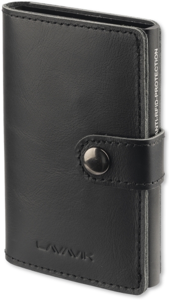Lavavik Anti-rfid NFC Wallet With Buckle Black - Office gadgets (PER ...