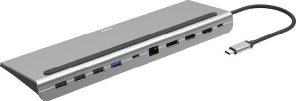 Hama 200100 Usb-c Docking Station Connect2office PRO 10 Ports - Usb hub ...