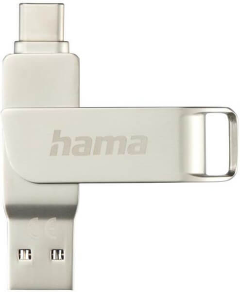 Hama 182490 C-rotate PRO USB Stick, Usb-c 3.1/3.0, 64gb, 70mb/s, Silver ...