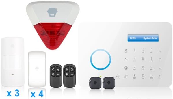 Chuango Α11 Safehome Advanced Pstn/lcd/rfid Wireless Alarm System ...